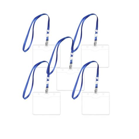 Clearance Plertrvy 5pcs 4x3 Inch Horizontal Version Soft Badge Holder