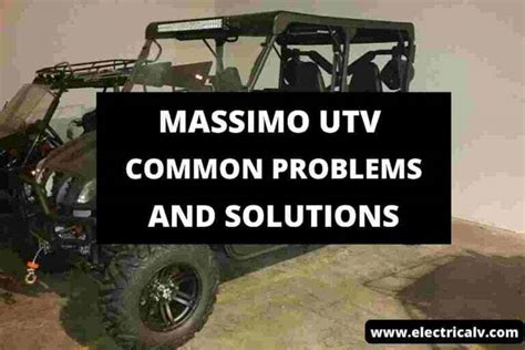 8 Most Common Massimo UTV Problems and How to Fix