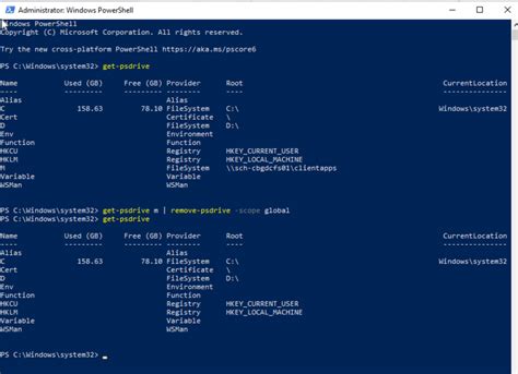 Unable To Remove A Persistent Psdrive Windows Spiceworks Community