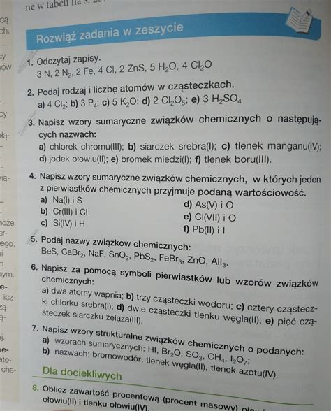 Chemia klasa 7 proszę o rozwiązanie wraz z wytłumaczeniem strona 136