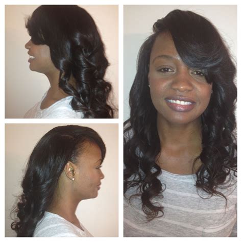 Full Sew In Minimal Leave Out Deep Side Part Luxe Lengths Richmond Va