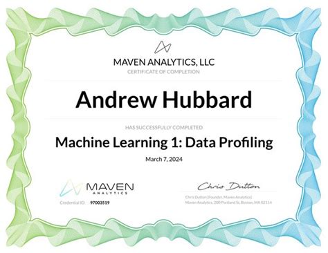 Andrew Hubbard On Linkedin Machinelearning Dataprofiling Mavenanalytics Continuouslearning