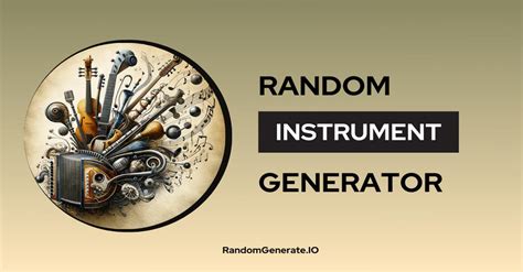 Random Instrument Generator 🎸🎷🥁