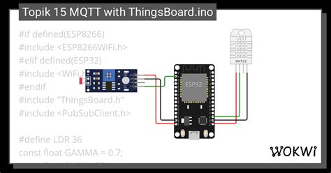 Topik 15 MQTT With ThingsBoard Ino Wokwi ESP32 STM32 Arduino Simulator