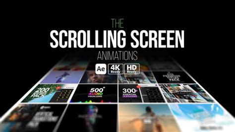 Scrolling Screen Animations After Effects Project Files Videohive