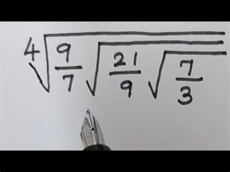 Nice Nested Square Root Problem YouTube