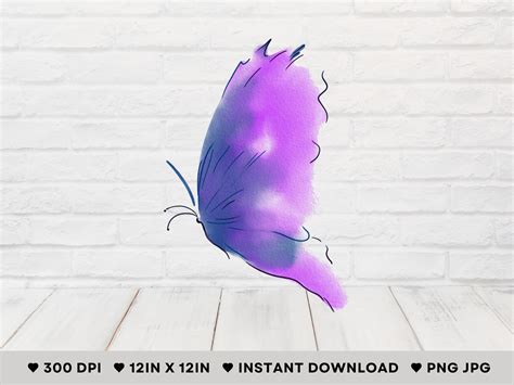 Purple Butterfly Illustration Graphic By Designscape Arts · Creative