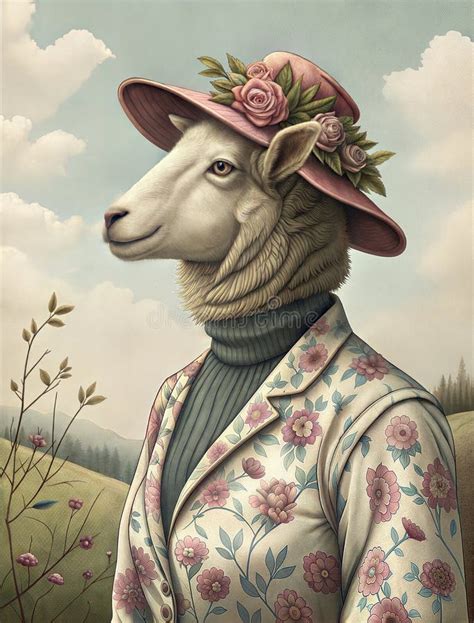 Classic Vintage Illustration Of A Surrealist Asemblage De Humans And