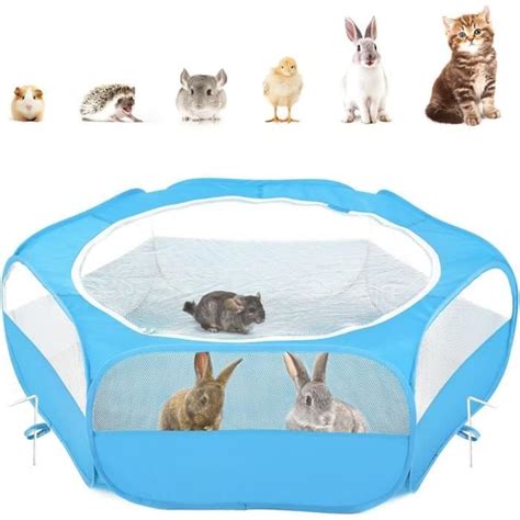 Pawaboo Parc Pour Petits Animaux Enclos Pliable Parc Avec Fermeture
