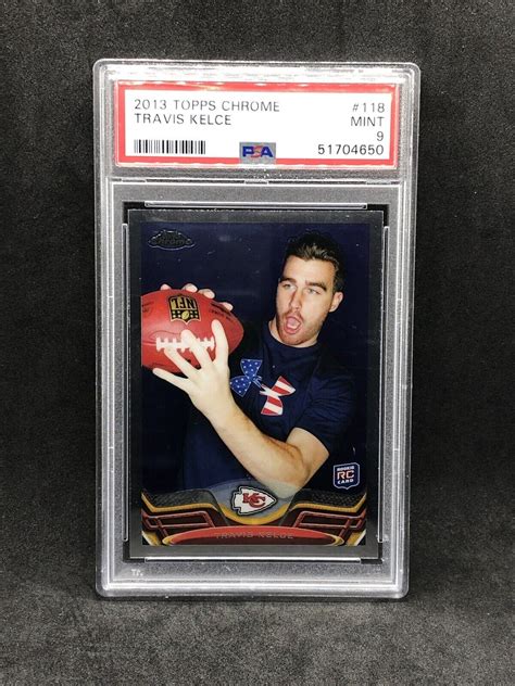 2013 Topps Chrome 118 Travis Kelce Rookie Card PSA 9 MINT EBay