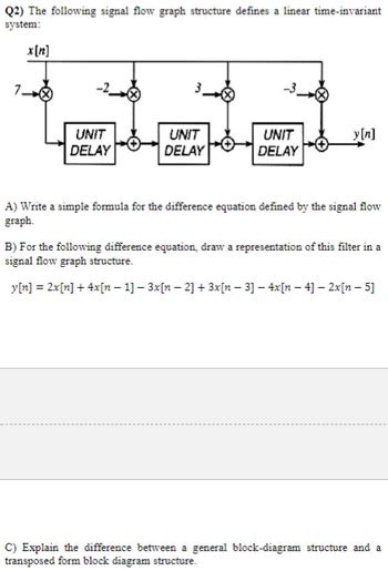 answered q2 the following signal flow graph… bartleby