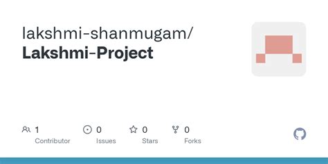 Github Lakshmi Shanmugamlakshmi Project