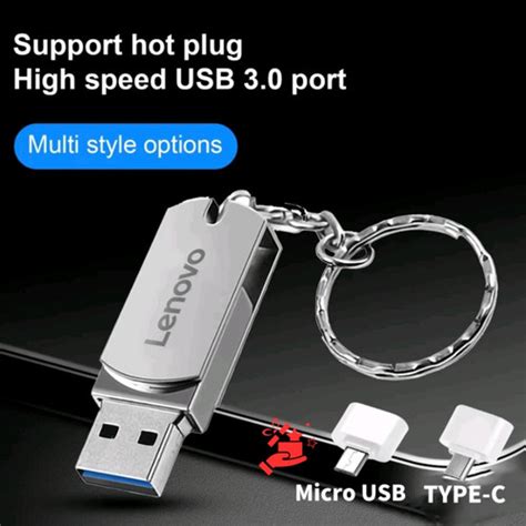 Jual Flashdisk Lenovo OTG Type C TB Usb High Speed TB TB GB Anti TB Jakarta Barat