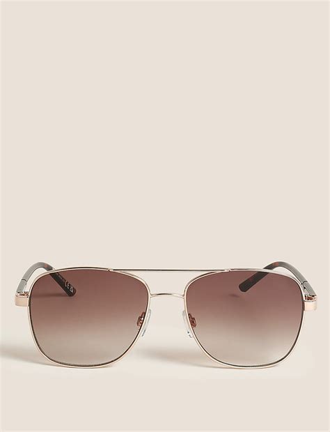 Buy Angular Aviator Sunglasses At Marks And Spencer