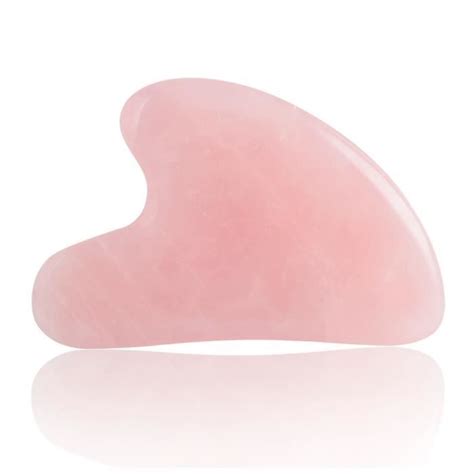 Rose Pierre De Jade Naturelle Gua Sha Masseur Pour Le Visage Quartz