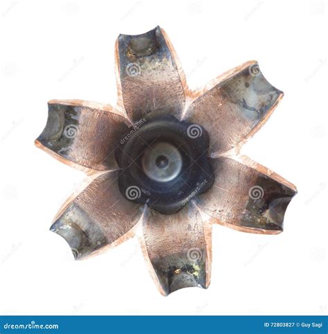 Expanded Bullet Stock Image Image Of Copper Ammunition 72803827