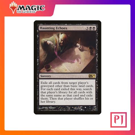 Mtg Haunting Echoes M11 Black Rare Normal Eng การ์ดเมจิค