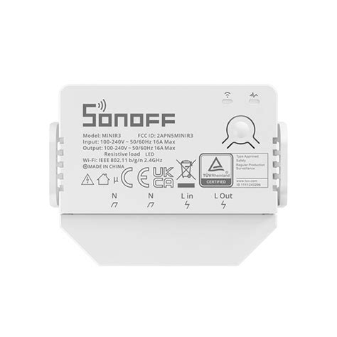 Sonoff Mini R Okos Relé WiFi eWeLink Készülékautomatizálás Hangvezérlés Megosztási