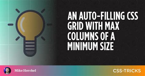 Auto Filling CSS Grid With Maximum Columns Of Minimum Size