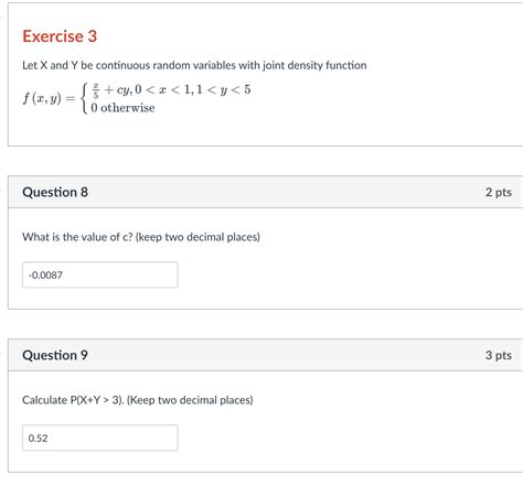 Solved Let X And Y Be Continuous Random Variables With Joint