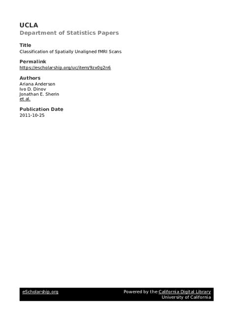 Pdf Classification Of Spatially Unaligned Fmri Scans