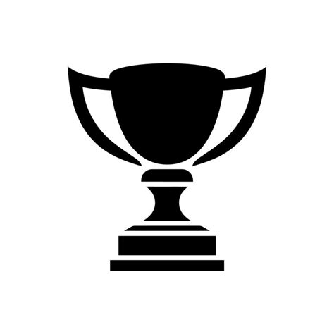 Trophy Icon On White Background Simple Vector Illustration 34780456