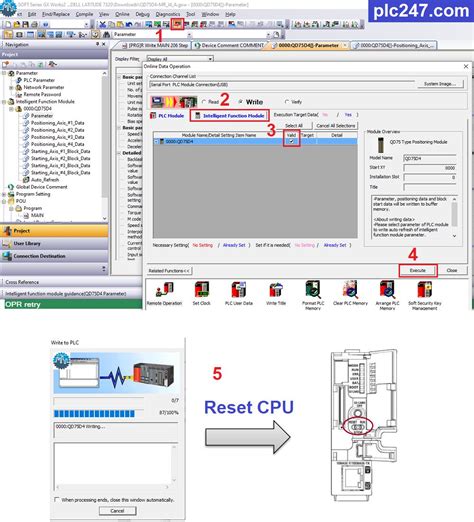 Mitsubishi Qd75d4 Step Motor Control Tutorial