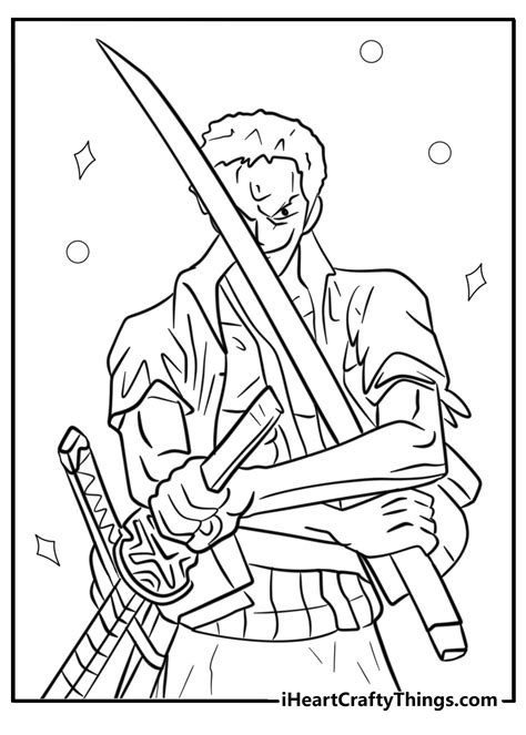 Zoro One Piece Desenho Para Colorir