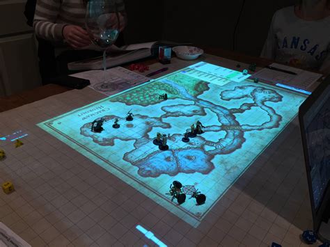 Dungeons And Dragons And Settlers Of Catan With Projection Mapping