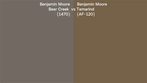 Benjamin Moore Bear Creek Vs Tamarind Side By Side Comparison