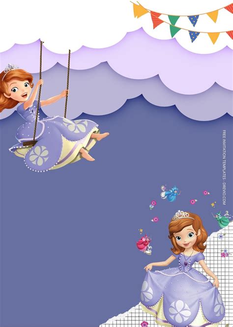 Free Sofia The First Birthday Invitation Templates Artofit