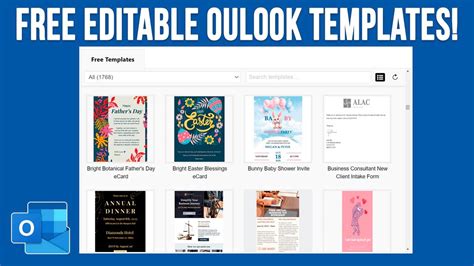 How To Add 1000 Free Email Templates To Outlook Web Chrome And Edge