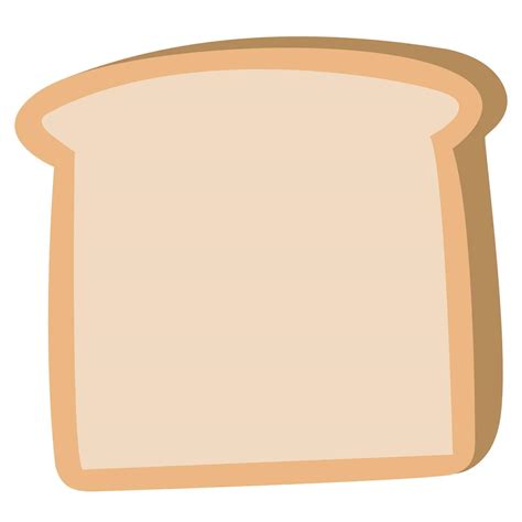 Flat Design Single Bread Slice Icon Vector Illustration 29889543