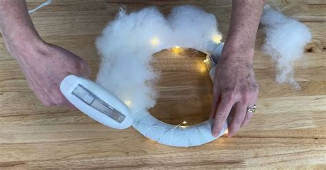 How To Make A Faux Cloud Wreath Diy Hometalk