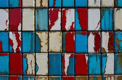 Old Dirty Colorful Tile Background Pictures