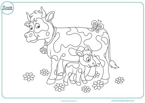 Dibujos Infantiles Para Colorear Online Pintar La Vaca🦜 Descubra A