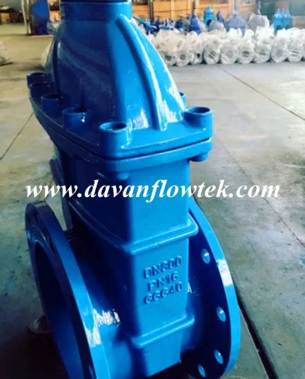 Ductile Cast Iron Ggg BS DIN Awwa Resilient Seat Flanged Rubber Wedge China Factory Water Gate