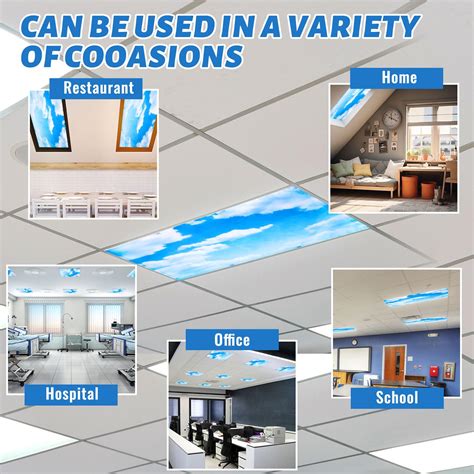 Hortsun 4 Pack Fluorescent Light Covers 4 X 2 Feet