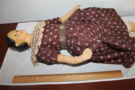 Sold At Auction Greiner Paper Mache Antique Doll Antique Dolls