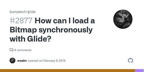 How Can I Load A Bitmap Synchronously With Glide · Issue 2877