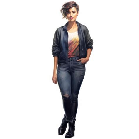 Stylish Woman In Photorealistic Art Indian Pop Culture And Dc Comics
