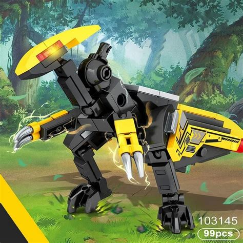 Mech Dinosaur Transformation Robot Building Blocks Set