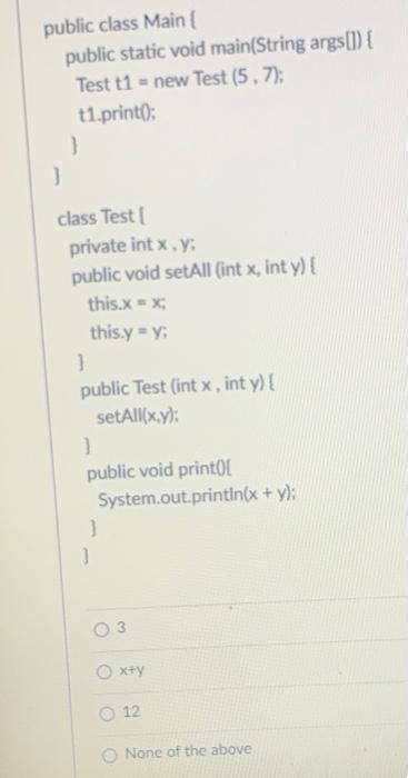 Solved Public Class Main Public Static Void Mainstring