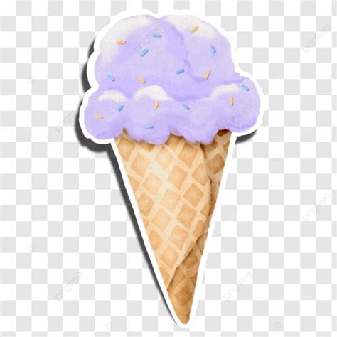 스프링클이 있는 보라색 수채화 아이스크림 콘 보라색 아이스크림 수채화 아이스크림 아이스 콘 Png 일러스트 및 Psd 이미지 무료 다운로드 Pngtree