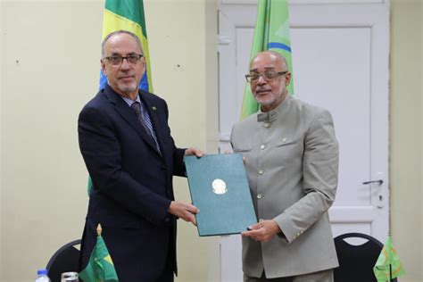 The Ambassador Of Brazil To The Oecs Presents Credentials To The