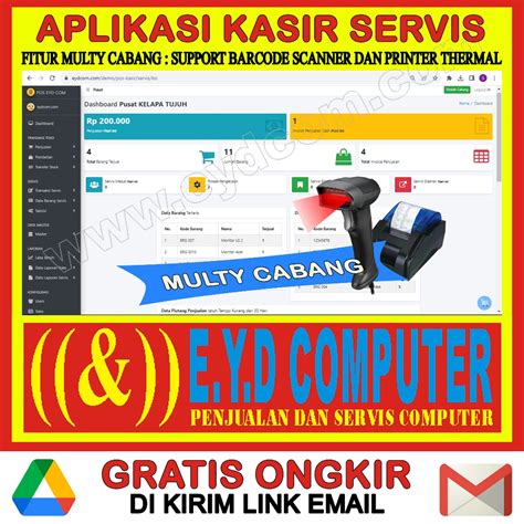Jual Source Code Aplikasi Pos Kasir Servis Berbasis Web Manajemen Jasa Servis Hp And Komputer