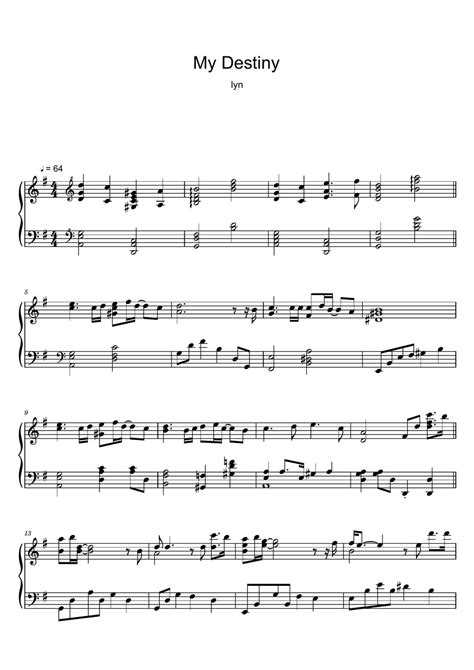 린 Lyn My Destiny 「별에서 온 그대 Ost」 Sheet Music Midi 악보 By Roxette