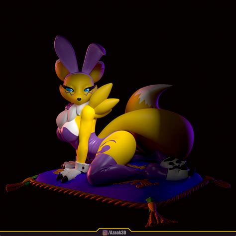 Renamon Bunnysuit Collection With Nsfw Variant 3d Model 3d Printable