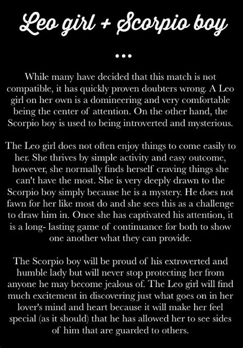 Scorpio And Leo Compatibility Artofit