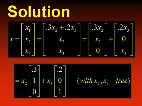 Homogenous Linear Systems A System Of Linear Equations